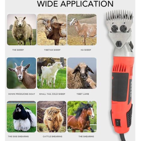 Electric Sheep Shears, Wool Clippers, Grooming Scissors, 1000W, 6 Speed ...