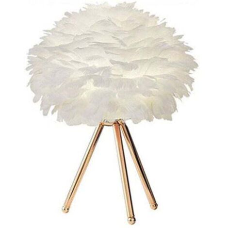 Spring LED Table Lamp with Button, Decorative Light, Dimmable, Gold ...