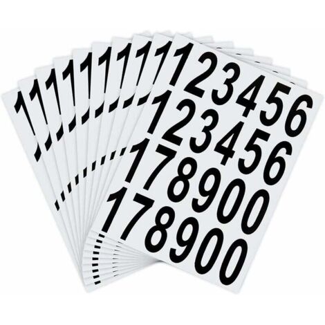 10 Sheets Mailbox Number Stickers, Waterproof Mailbox Stickers, House ...
