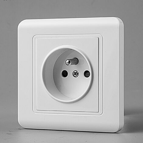 French-style power strip, wall socket, 2P+E socket with automatic ...
