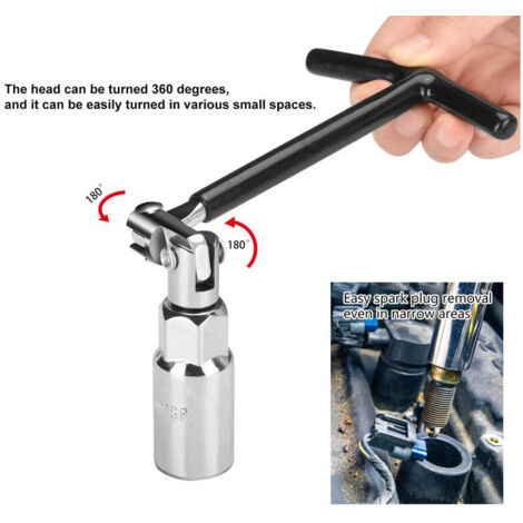 Spark Plug Wrench with 3 Sockets (16mm, 18mm, 21mm) - Motorcycle Spark ...