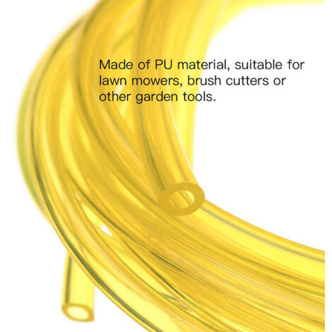 4pcs 1.5m Long Fuel Hose, Universal Fuel Line, Yellow-Transparent, for ...