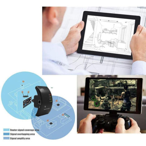 WiFi Repeater, High-Performance WiFi Amplifier, N300 WiFi Extender ...