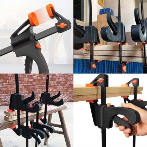 Piece One Hand Screw Clamp Set, 4 Inch Ratchet Clamps, Quick Release ...