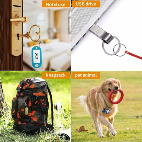 20 Writable Keychains, Colorful Keychains, Hand-Labeled Tags, ID Tags ...