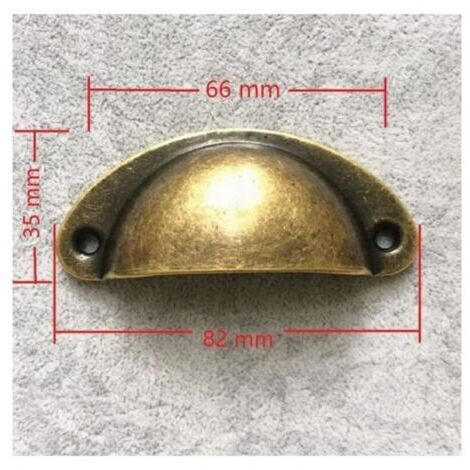 10 Pieces Furniture Handles - 10 Pieces Vintage Shell Handles for Drawers, Cabinets and Kitchen ...