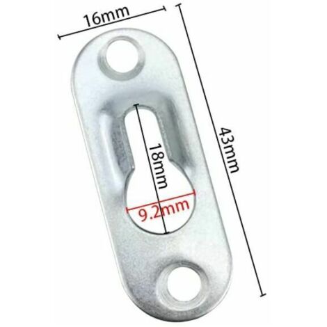 45pcs Metal Keyhole Hooks, Keyhole Brackets, Hanging Brackets, Mounting ...