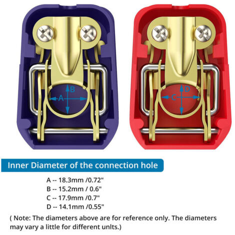 Set of 2 Quick Release Battery Clamps, 12V Battery Clamps, Battery ...