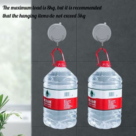 Set of 4 Heavy Duty Removable Suction Cup Hooks, Wall Hooks for ...