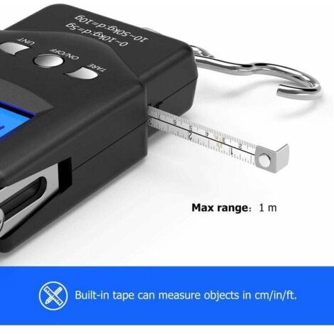 Electronic Luggage Scale, Portable Electronic Fishing Scale with LCD ...