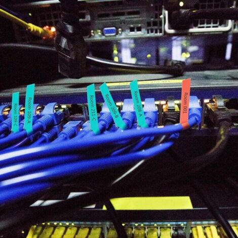 750pcs Self-Adhesive Cable Labels, Waterproof and Tear-Resistant, Wire ...