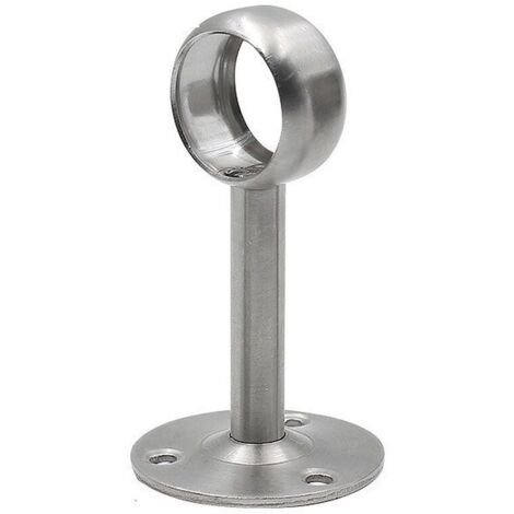 Pieces Curtain Rod Brackets, Stainless Steel U-Shaped Curtain Rod ...