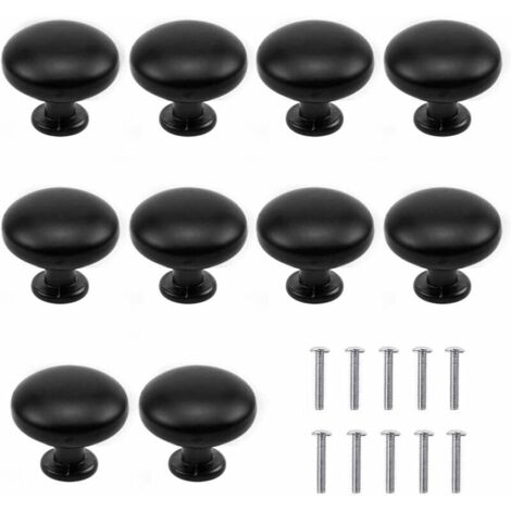 Black – 10 Drawer Handles, Matte Black, Furniture Handles, Drawer ...
