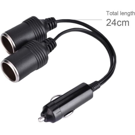 Dual Car Cigarette Lighter Socket, 12 Volt Car Charger with 2-Way Plug ...