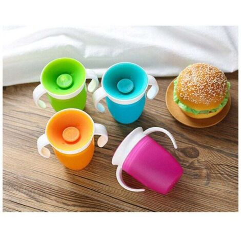 One Blue and One Green Cup – Miracle 360 Learning Cups, Pink/Purple, 2-Pack