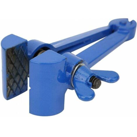 Mini hand vise, mini hand vise in blue spray steel, multi-purpose small ...