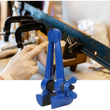 Mini hand vise, mini hand vise in blue spray steel, multi-purpose small ...