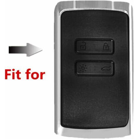 Leather Car Key Cover Case Keychain for Renault Kadjar 4-Button Skin ...