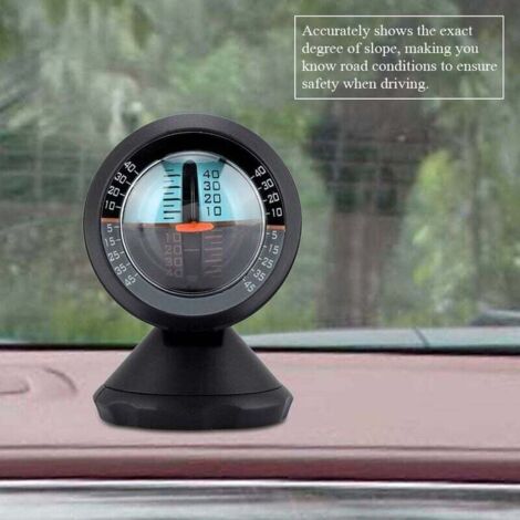 Car Inclinometer - Vehicle Slope Tilt Level Indicator Meters Gauge Road ...
