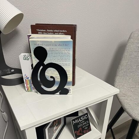 Pairs of Metal Bookends, Book Supports, Book Presses, Non-Slip Book ...