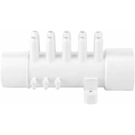 Spa Manifold, 1.5in 10mm 10 Port PVC Swimming Pool Plumbing Manifold ...