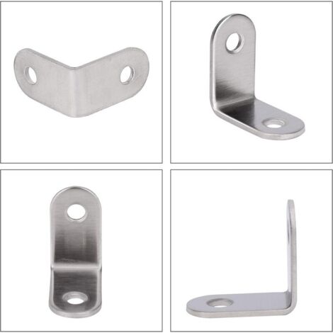 Right Angle Bracket Stainless Steel 90 Degree Corner Bracket L-Shaped Angle Bracket Fixing ...