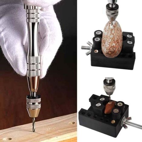 Mini Hand Drill with 10 Micro Twist Drill Bits 0.8mm-3.0mm Mini Micro ...