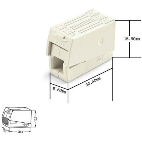 100 3-way terminal blocks for light fixtures, 0.5-2.5mm² - 224-112