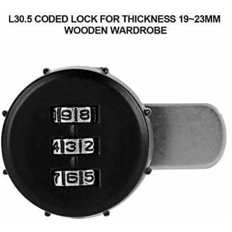 3-digit combination lock, Door and latch accessories, Zinc alloy ...