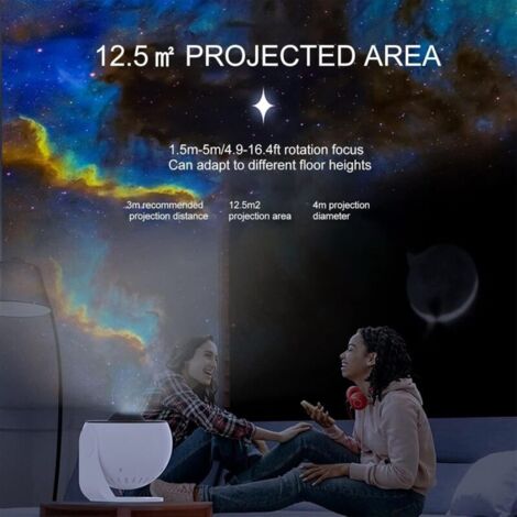 13-in-1 HD Starry Sky Projector for High Ceilings, 360° Rotating ...