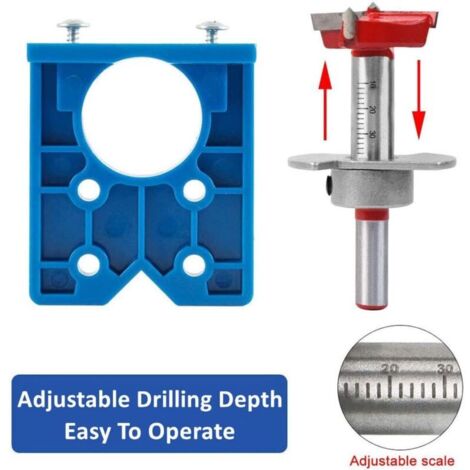 Concealed Hinge Jig, 35mm Hinge Hole Cutter with Hinge Drilling Jig for ...