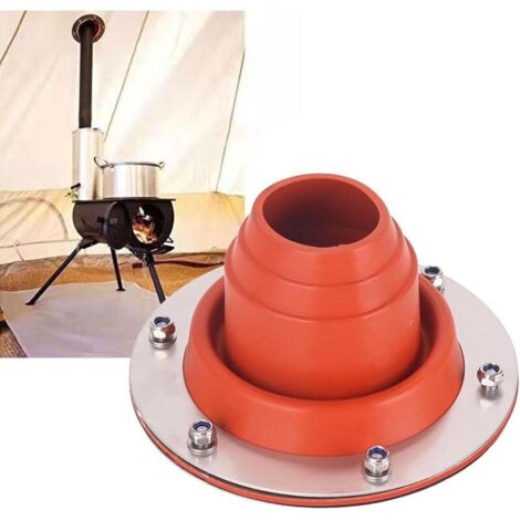 Chimney seal, flue gasket, silicone stove penetration, flue connector