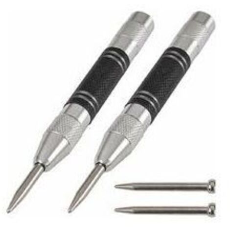 Pieces 5" Automatic Spring Punch Set, Adjustable Tension, with 2 ...