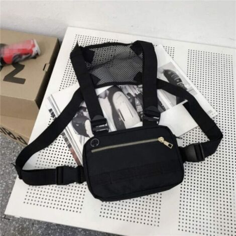 Chest Bag for Women and Men, Hip-Hop Streetwear, Adjustable Fanny Pack ...