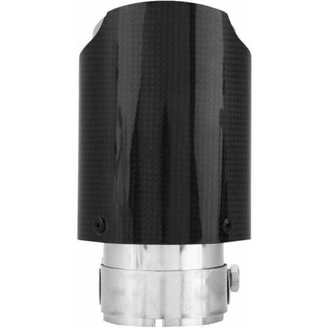 Universal Car Exhaust Tip Stainless Steel 63-89mm Carbon Fiber Exhaust ...
