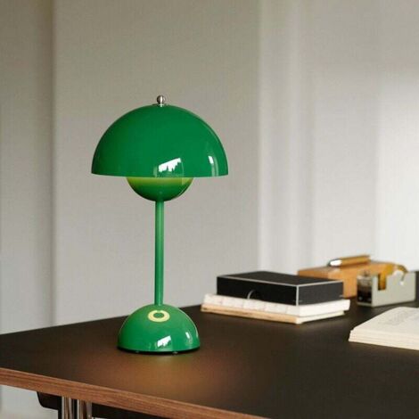 Mushroom Flower Design LED Desk Lamp, Rechargeable, Three-Light ...
