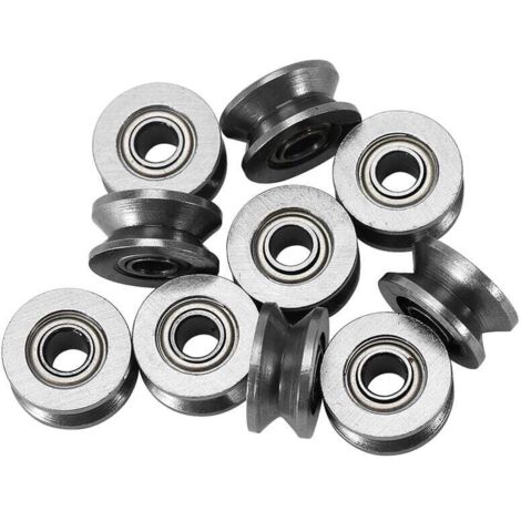 10pcs V624ZZ V-Groove Steel Ball Bearings Mini Ball Bearings Linear ...