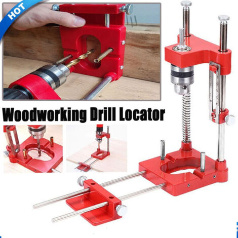 Portable Drilling Jig, Woodworking Drill Positioner, Steel and Plastic ...