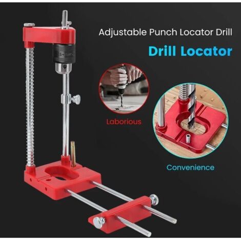 Portable Drilling Jig, Woodworking Drill Positioner, Steel and Plastic ...