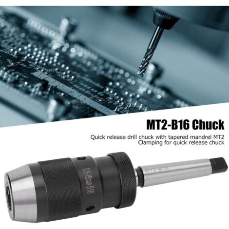 For MT2-B16 Drill Press, 0.5-16mm Quick Release Chuck, Morse Taper ...