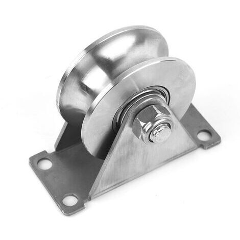 Grooved Pulley, Stainless Steel Pulley Block, Super Quiet Single Pulley ...
