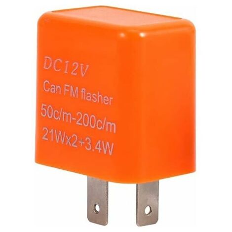Pin Flasher Relay, 12V Universal Adjustable Electronic LED Flasher ...