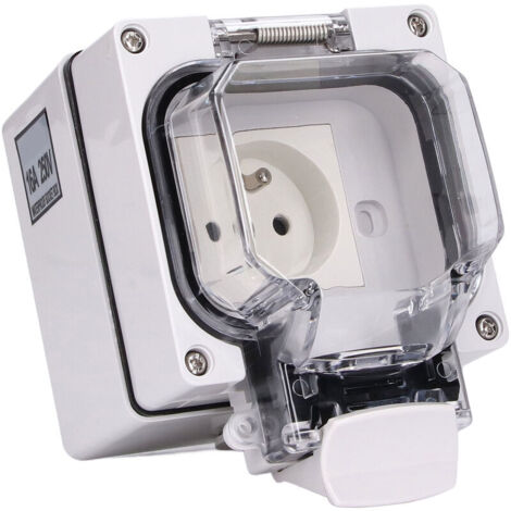 IP66 Outdoor Socket, Waterproof Wall Socket Housing, French Standard ...
