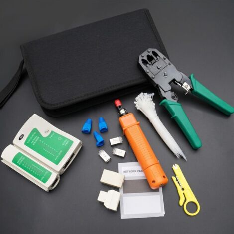 9-in-1 Professional Network Tester, Network Cable Repair Tool Kit ...