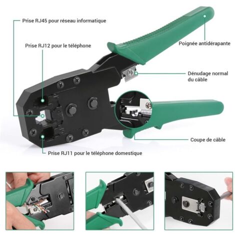 9-in-1 Professional Network Tester, Network Cable Repair Tool Kit ...