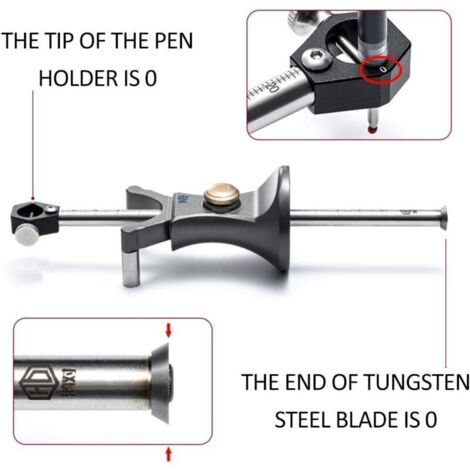 DIY dual-purpose wooden scribe tools with multifunctional drawing lines ...