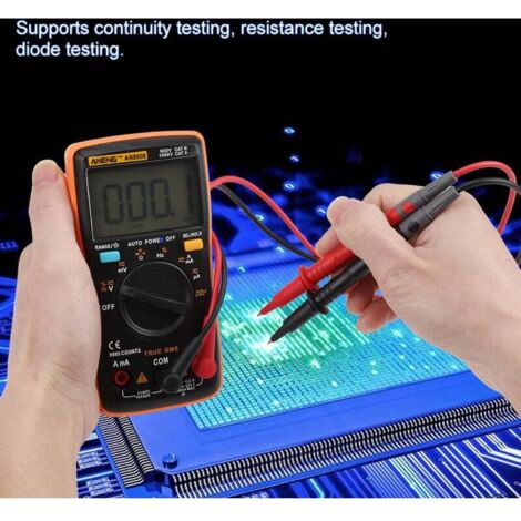 ANENG AN8008 True-RMS Digital Multimeter AC/DC Ammeter Current Ohm Meter