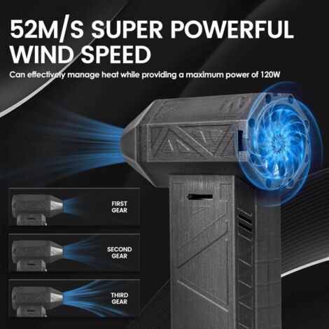 Mini Jet Blower, Cordless Dry Blower Super Jet 130,000 RPM, Mini Turbo ...
