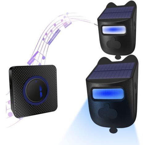 Solar Driveway Alarm, Wireless Long Range Outdoor Motion Detector ...