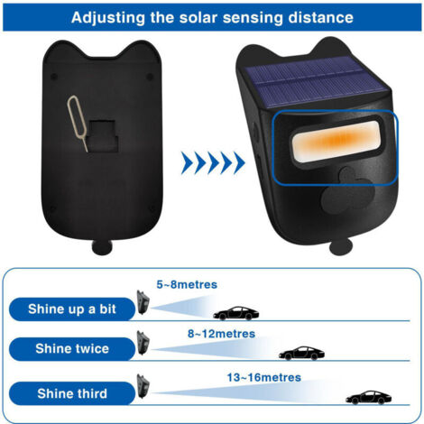 Solar Driveway Alarm, Wireless Long Range Outdoor Motion Detector ...